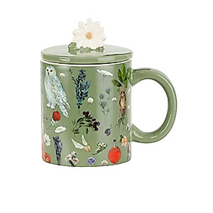 Silver Buffalo Harry Potter Fantasy Floral 18oz. Ceramic Mug Standard