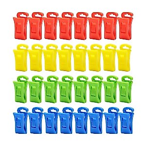 32 Sock Clips: Your Ultimate Laundry Companion - Securely Pair and Hang Socks in The Wash and Dryer, Ending The Days of Mismatched or Lost Pairs
