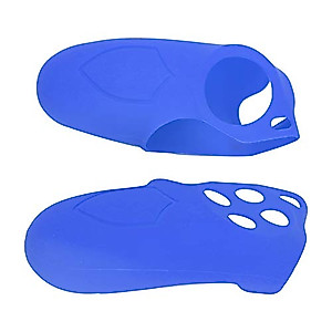 Shipenophy Protection Cover Soft Material Silicone Professional Manufacturing Delicate Designed Gamepad 1 Pair Split Scratchproof for PS4(sea ​​Blue)