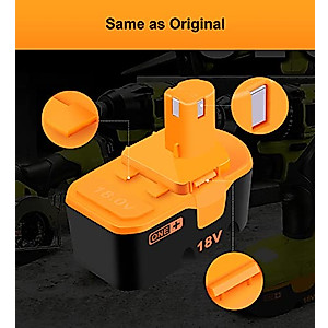 Moticett 3.6Ah Ni-Mh Replacement Battery Compatible with Ryobi 18V Battery P100 Compatible with Ryobi 18 Volt Battery ABP1801 ABP1803 BPP1820 130224007 130224028 130255004 Cordless Power Tools