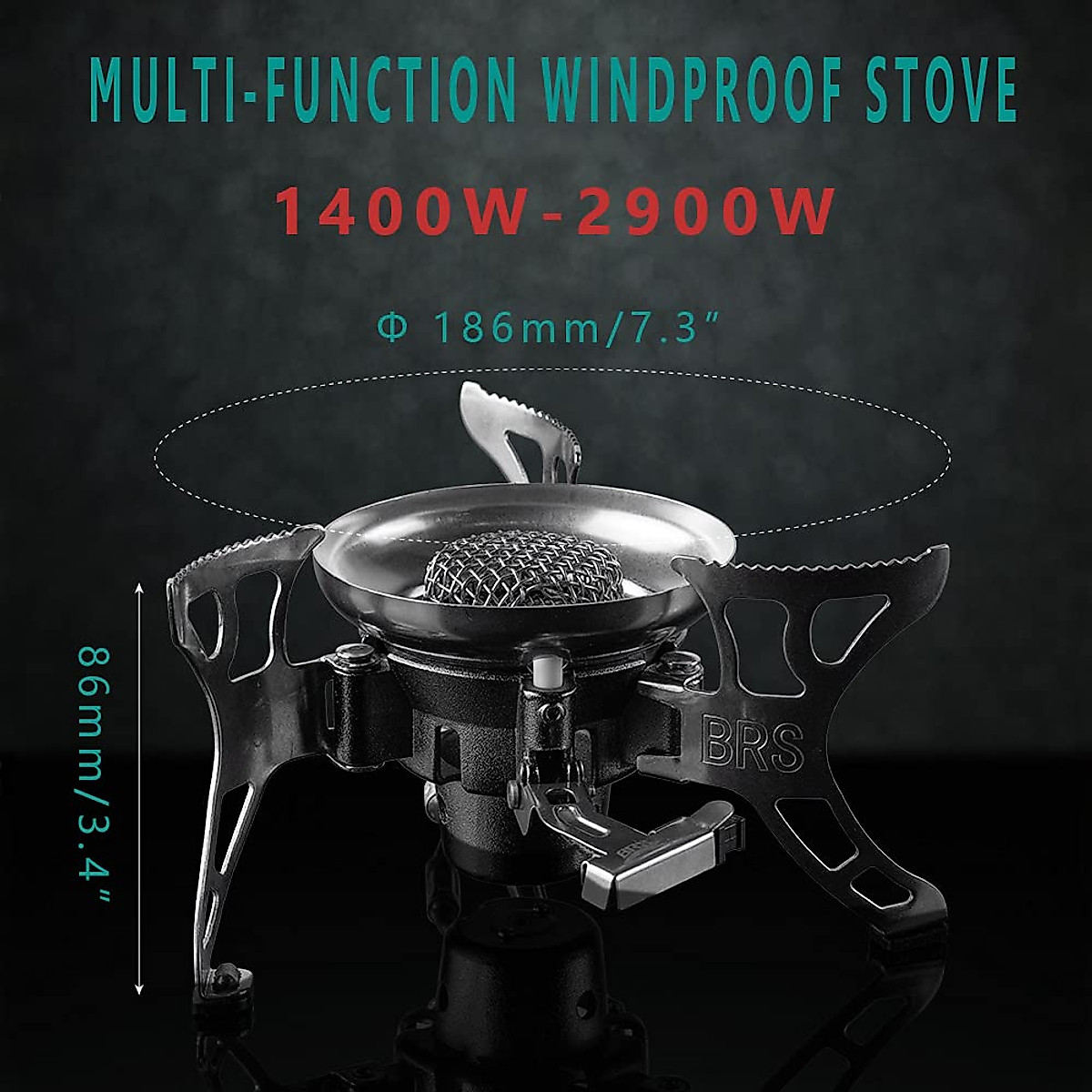 SOLOHIKE Windproof Gas Stove Camping Infrared Heating Burner Outdoor Multi- Function Stove Portable Folding BRS-15