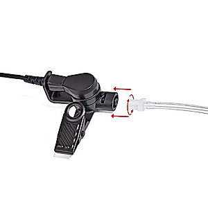 Replacement Clear Acoustic Coil Tube for Motorola Kenwood Walkie Talkie Surveillance Earpiece Two Way Radio Headset, Pack of 3