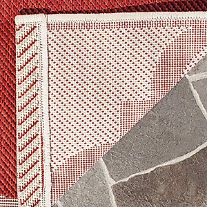 SAFAVIEH Courtyard Collection 2'3' x 12' Red CY6243 Moroccan Trellis Indoor/ Outdoor Patio Backyard Mudroom Runner Rug