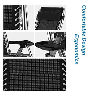 Balcony Office Relaxing Chair Outdoor Recliner Garden Chairs with Cup Holder for Adult Relax Comfort | Office Desk Chairs Folding Reclining Sun Lounger Chair Sunbed for Beach Patio
