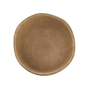 Creative Co-Op Boho Terracotta Footed Planter with Organic Edge, Matte Taupe