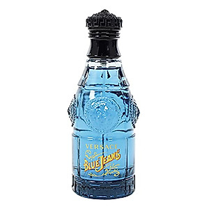 Blue Jeans By VERSACE FOR MEN 2.5 oz Eau De Toilette Spray (New Packaging)