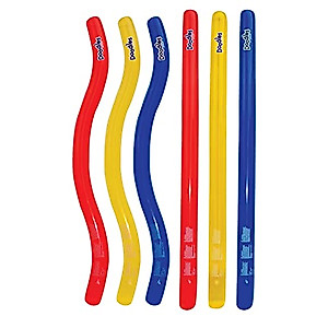 Swimline Doodles Inflatable Pool Noodle Float, 6 Count