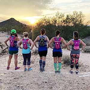 TRIWONDER Hydration Pack Backpack 5.5L Outdoors Mochilas Trail Marathoner Running Race Hydration Vest (Blue - Only Vest)