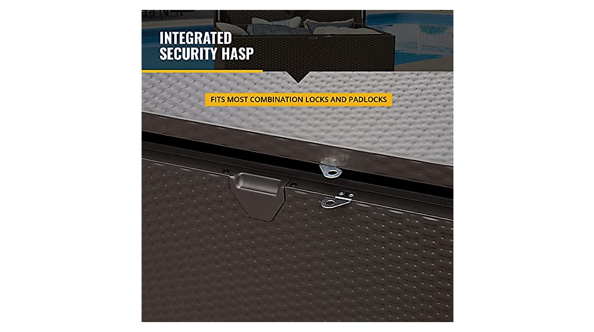 Arrow Spacemaker Espresso Steel Deck Box - 134 Gal Storage
