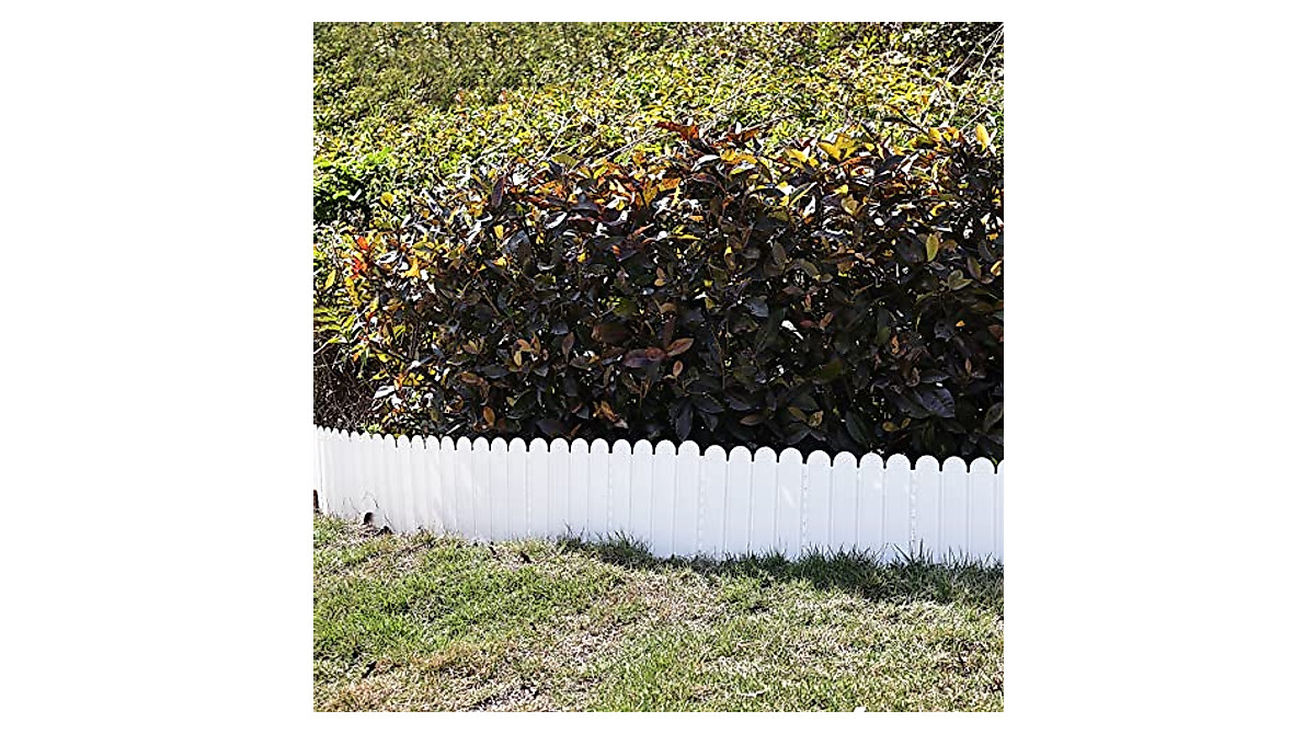 EEOCWF White Garden Edging Borders - Durable Landscape Edging Kit