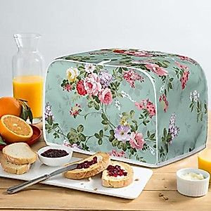 Yiekeluo Big Rooster Toaster Cover 2 Slice Bread Toaster Oven Dustproof Cover Kitchen Broiler Organizer Bag,Washable & Waterproof