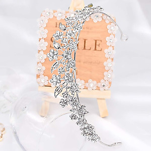 Rhinestone Crystal Tiaras and Crowns Headband For Women Birthday Pageant Wedding Prom Princess Crown (A-003 Silver)
