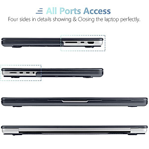 MEEgoodo Case for M3 MacBook Pro 16 inch Case 2023 2021 Released A2991 A2780 A2485 M2 M1 Pro/Max Chip, Laptop Hard Shell Case with Keyboard & Camera Cover Compatible with MacBook Pro, Clivia