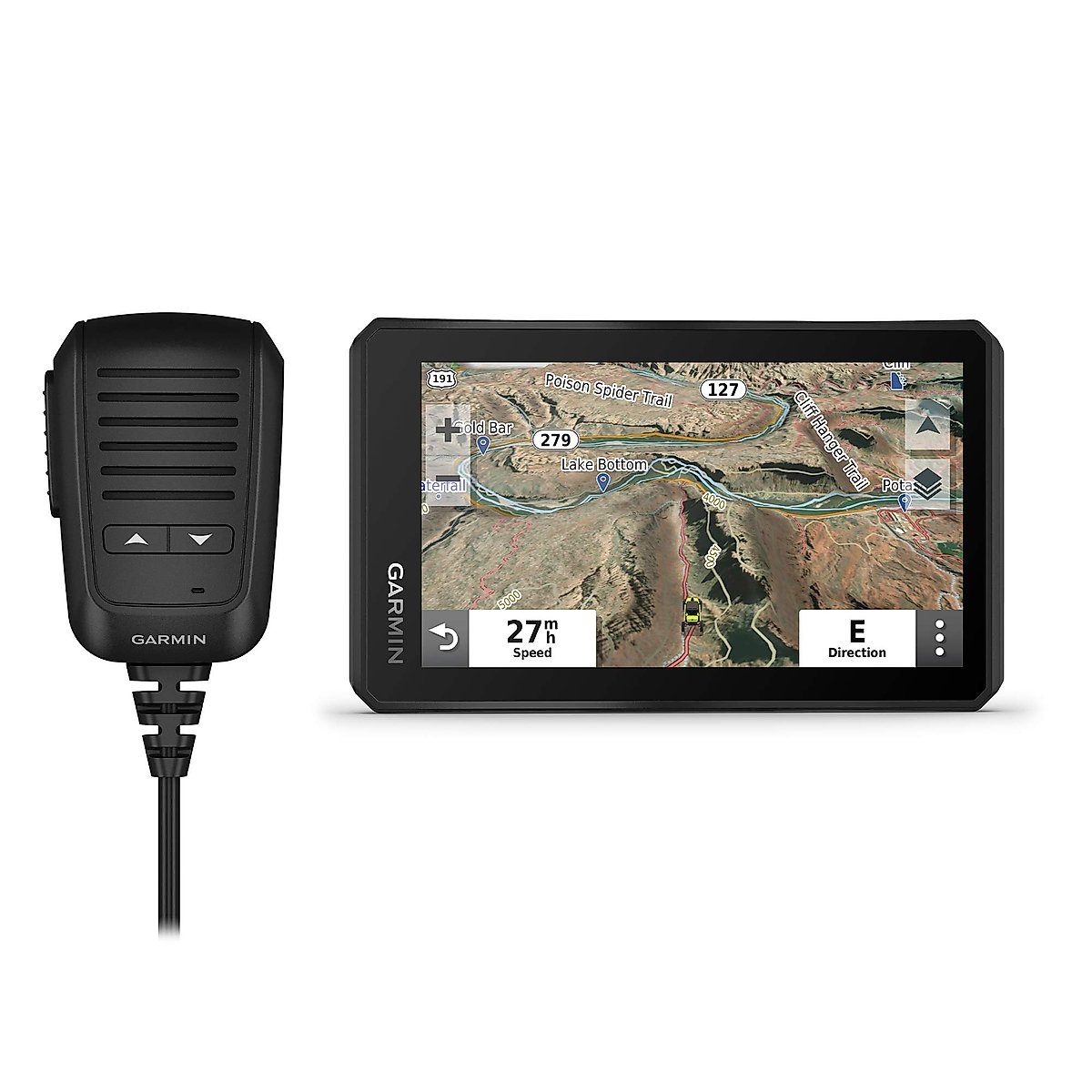 Garmin Tread Powersport Off-Road Navigator with Group Ride Radio, Group Tracking and Voice Communication, 5.5" Display, 010-02406-00,Black
