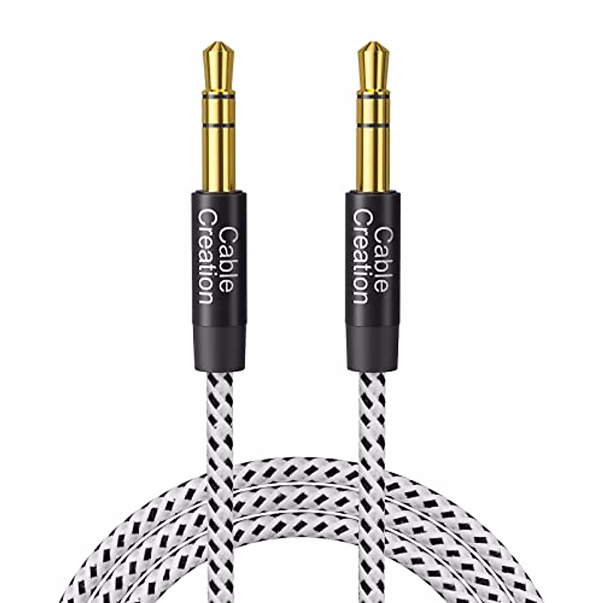 CableCreation 3.5mm Cable(6 Ft/1.8M) 3.5mm Audio Cable Male to Male, 1/8 Auxiliary Stereo Aux Cord Compatible with Headphones,Car,Speaker,iPods, iPads,Echo,Soundbox,Hi-Fi System.