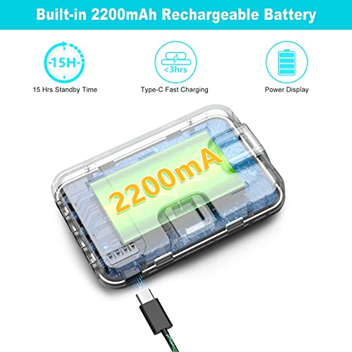 ANAUTIN Selfie Light, 60 LED 2200mAh Rechargeable Cell Phone Fill Light 7 Modes, 10-Level Brightness, Portable Clip on Light for Phone/Tablet/Laptop, Zoom Call Vlog Makeup TikTok Video Fill Light