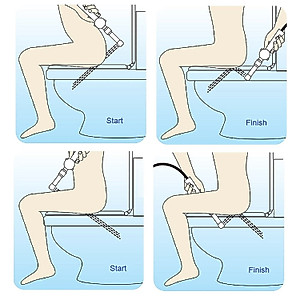 Aquaus 360 Bidet "SPRAY WAND ONLY" | NSF Certified - 3 Year Warranty - American Made -Dual Thumb Pressure Controls - Ceramic Disk Seals - ABS Body - Brass Valve Core - Includes 5'' inch (ABS Polymer)