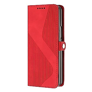 Protective FILP case Wallet Case for Samsung Galaxy Z Fold 4, Compatible with Samsung Galaxy Z Fold 4 Case [TPU Shockproof Interior Case] PU Leather Case with Magnetic Flip Cover nonmetallic Cover (C