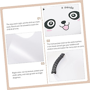 Cartoon Plastic Stool Bathroom Stools for Adults Bathroom Stool for Toddlers Round Ottoman Toilet Step Stool Stool Potty Training Small Stool Toilet Child White