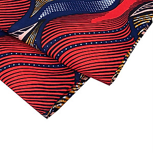 HollandaisWax African Fabric 6 Yard Printed Wax Cloth African Ankara Fabric DIY Party Dress 24FS1545