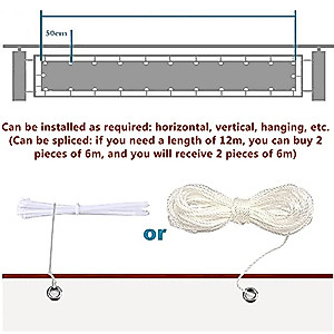 QIAOH Balcony Privacy Screen Cover 2.5x29.7ft, Privacy Screen Outdoor Patio, Balcony Privacy Screen Cover Windproof Sun Shade Protection,Cable Zip Ties Included