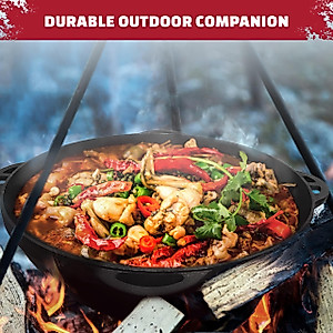 Dutch Oven Pot with Lid Syton 18 Quarts (17 L) - Camping Dutch Oven - Cast Iron Cookware Set - Uzbek Kazan Cast Iron – Premium Camping Cookware