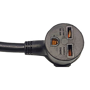 Fullsky FC-145631 RV Power Adapter Welding 30A Adapter Cord 14-50 Plug 4-Prong to 6-30 Receptacle 30A 250V