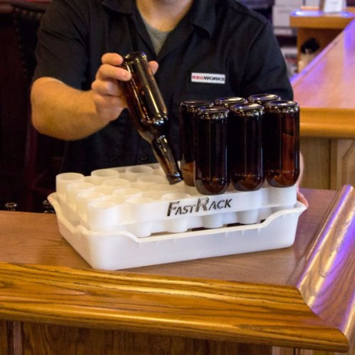 FASTFERMENT - frb1 FastFerment FRBB-24 Bottle Drying Rack, FastRack24, White