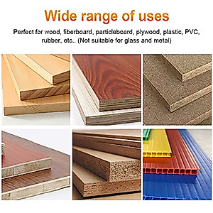 Countersink Drill Bit Set, Woodworking Chamfered Adjustable Counter Sinker Tools on Counter Sink Holes with 1/4" Hex Shank for DIY Woodworking with One L-Wrench