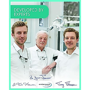 Oral Prevent 24 Pieces interdental Brushes - Tooth Cleaning for The interdental Spaces - Proxy Brushes - Tartar/Caries Prevention (0.45 mm, White)