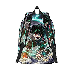 DUOBEY Anime Izuku Midoriya Backpack Laptop Daypack Travel Business Bag Casual Rucksack Fashion Backpacks Small