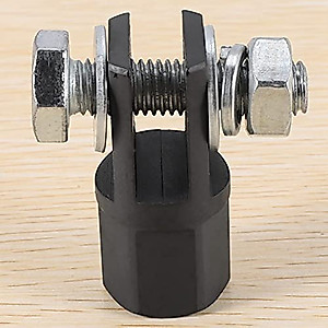 Guddla 2 Pcs Scissor Jack-Adaptor Black Metal 1/2 Inch for Use with 1/2 Inch Drive or Impact Wrench Tools IJA001