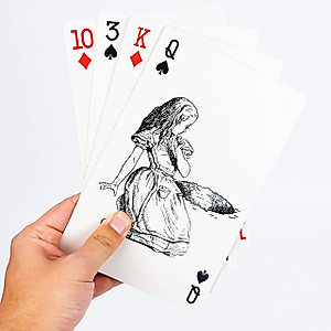 Professor PUZZLE The Queen’s Guard Giant Playing Cards - Alice in Wonderland Themed Jumbo Playing Cards for All Card Games. Wonderland Games