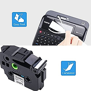 TZe-251 24mm Label Tape Label KINGDOM Compatible TZe Tape 24mm Replacement for Brother TZe-251 TZ-251 P Touch 24mm 0.94 Laminated White for Brother PTD600 PTD610BT PTP710BT, 3-Pack