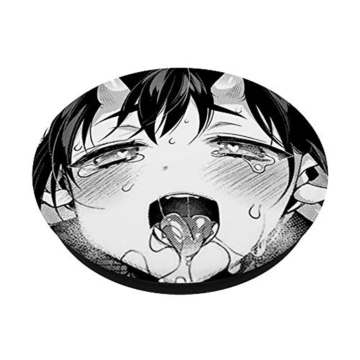 Cute Demon Anime Ahegao Girl Hentai Ecchi Otaku Waifu Manga PopSockets PopGrip: Swappable Grip for Phones & Tablets