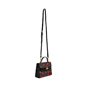 Betsey Johnson Glam Ma’am Top Handle Crossbody, Red