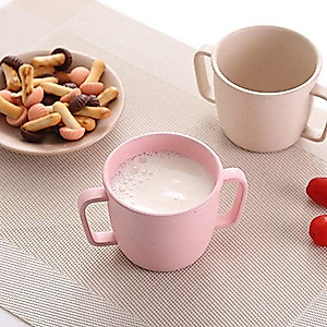 Golandstar Small Size Bamboo Fiber 230ml Adult Children Cups Mugs 4pcs Set Unbreakable Tumbler Mug Cup for Water, Milk, Juice, Tea