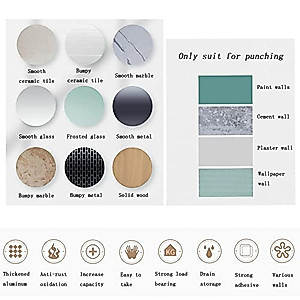 Spotcact Wall Mounted Coat Racks with Hooks Hanging Holder Towel Rack 10.83' x 1.50' Modern Black Hanging for Clothes Entryway Bathroom Bedroom (4 Hooks, Black)