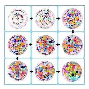 AINOLWAY Water Gel Bead Vase Fillers Beads (25000pcs) Water Pearls for Vases, Wedding Centerpiece, Water Table Activities,14years+ (Clear)