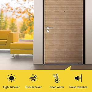 fowong Door Draft Stopper 36 Inch Adjustable Draft Stopper for Bottom of Doors, 30" to 36" Soundproofing Noise Blocker Cover Gap up to 1.5", Grey