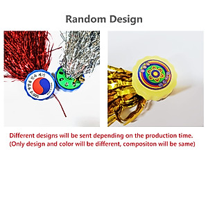 GASHINA STORY Jaegi with The bell (Jegi chagi) Korean Old Game 5 pcs + Korean Game Invitation Card 1P - Kick Shuttlecock, Hackysack (Random Color) 제기차기