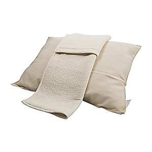 Mother Sheep Organics Organic Wool Toddler and Kids Pillow, Travel Pillow, 14x19