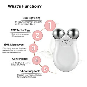 Skin U Mini - Microcurrent Device - Facial Toning - Face Lift - Anti Aging and Wrinkle Reducer, 1.0 Count