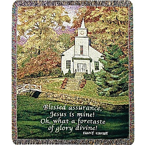 Manual 50 x 60-Inch Tapestry Throw, Hazel's Church