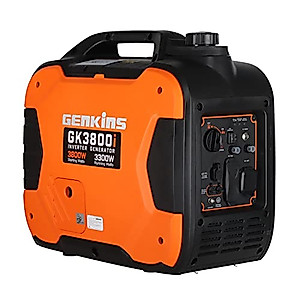 GENKINS 3800 Watt Portable Inverter Generator Ultra Quiet RV Ready Emergency Home Back up Recreation etc Gas Powered EPA Compliant Ship to Puerto Rico