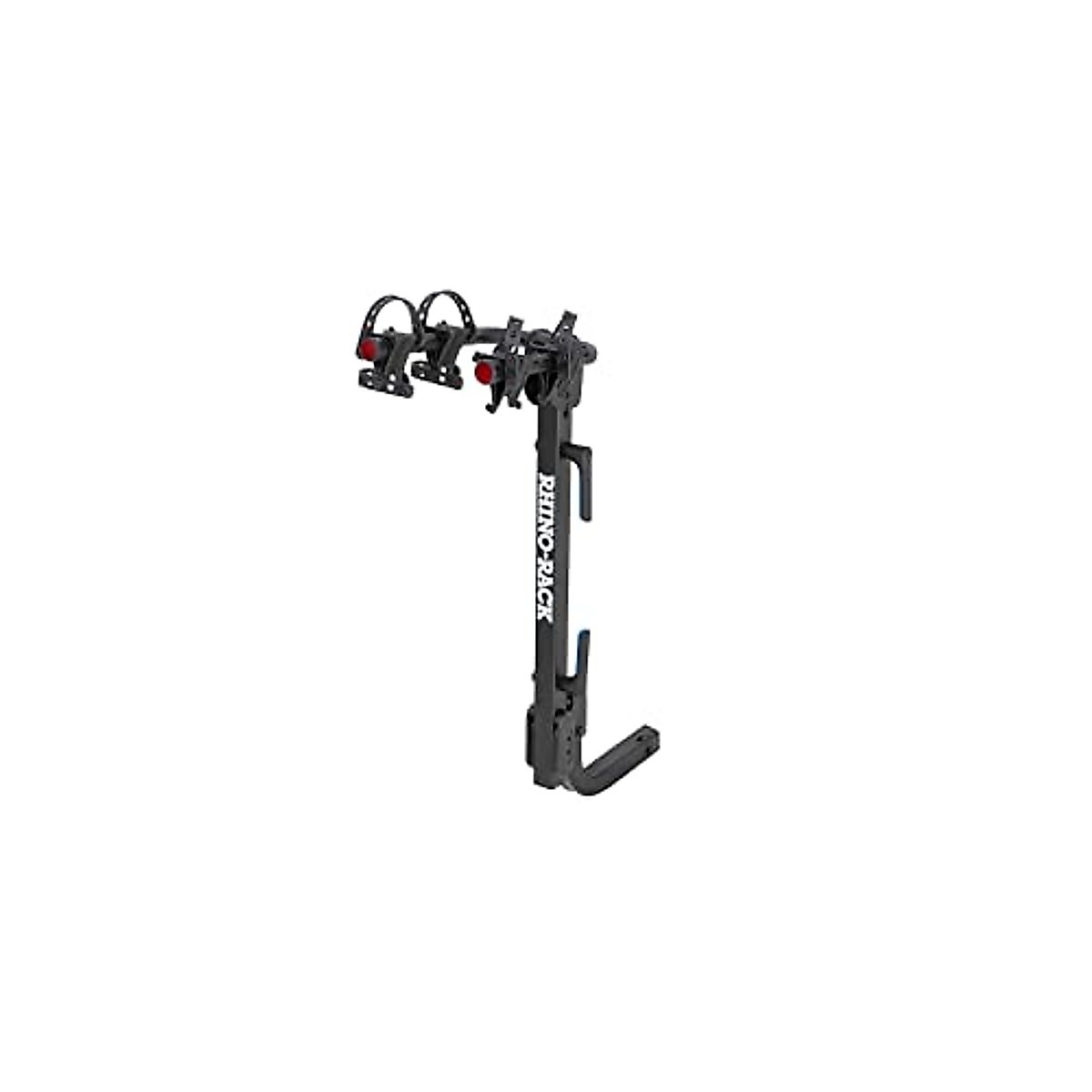 Rhino-Rack Take 2 Hitch Mount 2 Bike Carrier, Folds Out to Access Trunk or Hatch & Folds Down Easy When Not in Use, Heavy Duty with Adjustable Cradles, Black (RBC045)