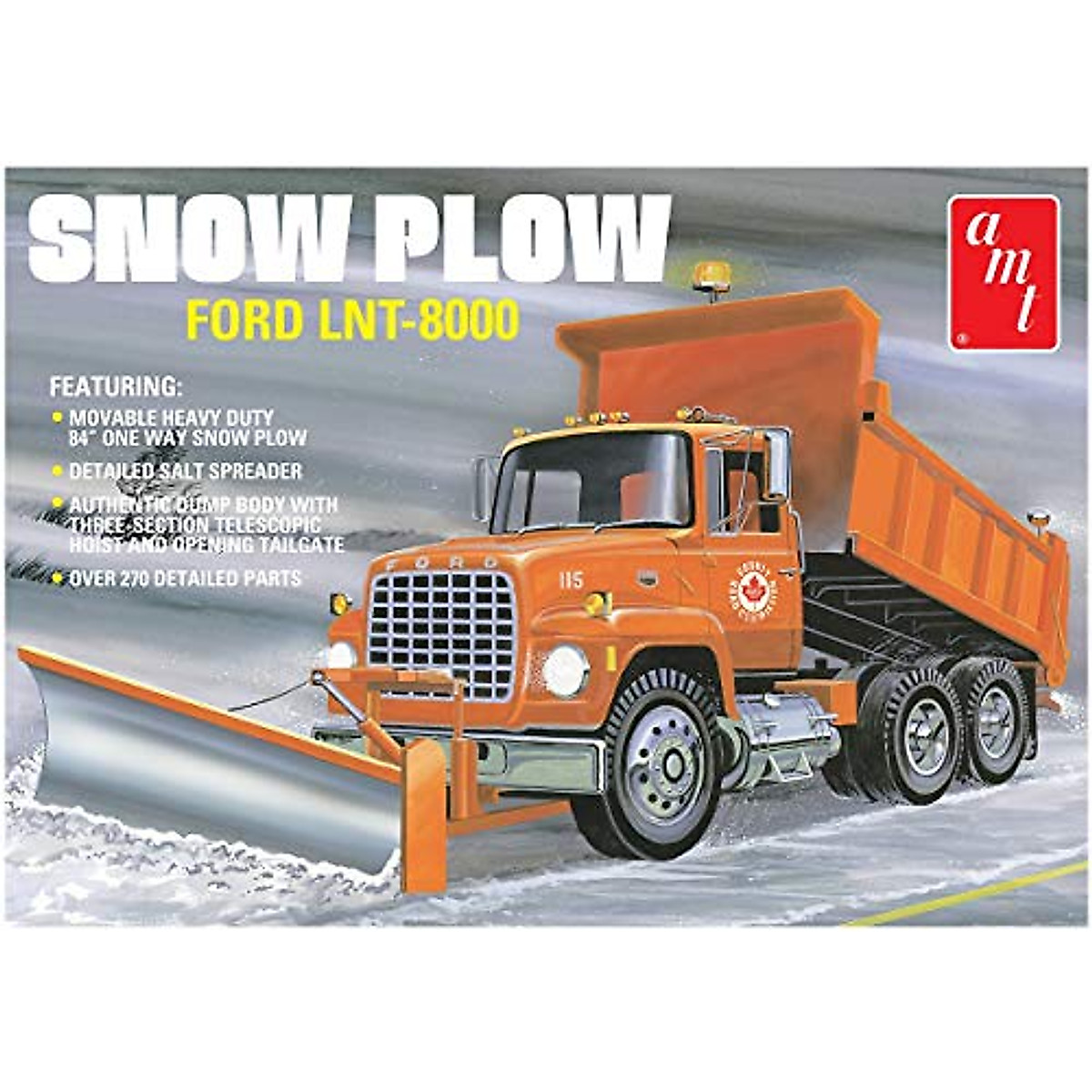 AMT Ford LNT-8000 Snow Plow 1:25 Scale Model Kit