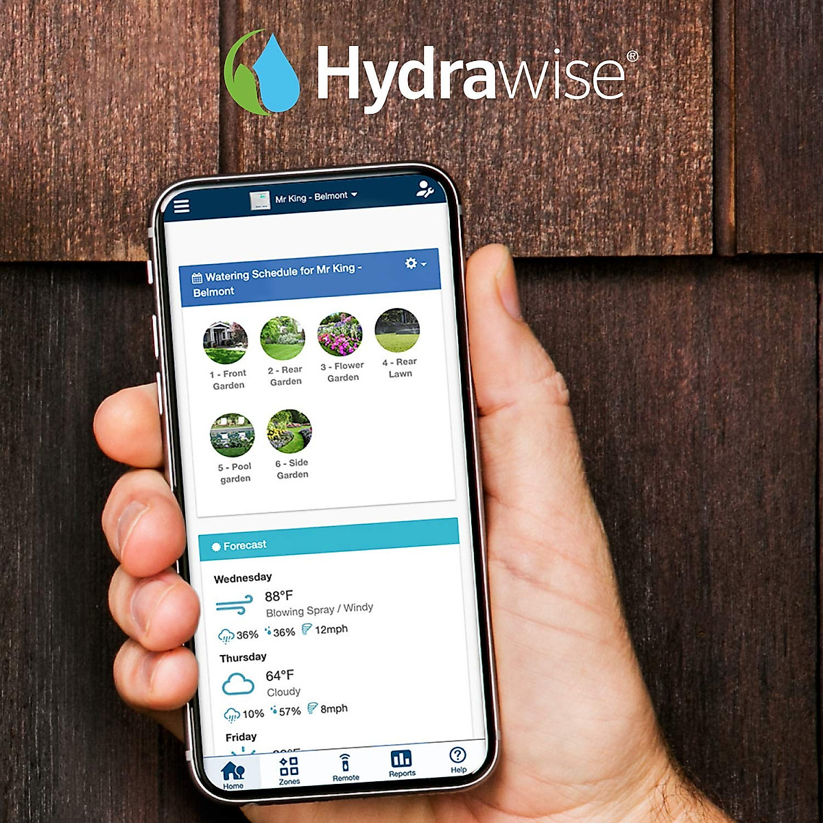 Hunter Industries HC600I Hydrawise HC 6-Station Indoor Irrigation Controller, Gray