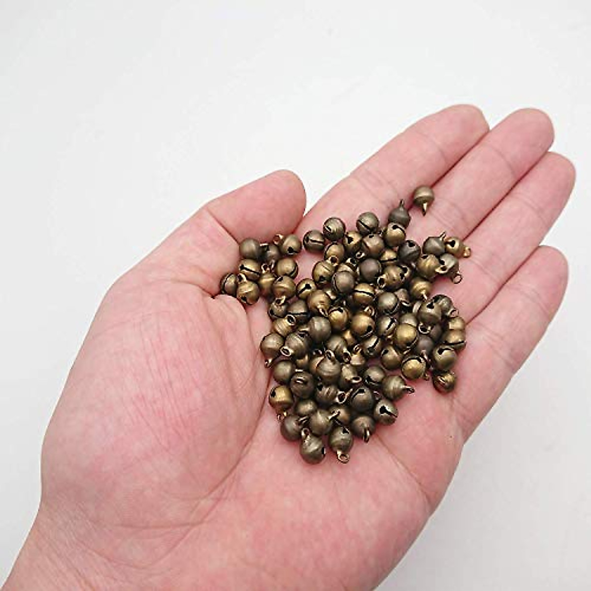6mm Bronze Jingle Bell/Small Bell/Mini Bell DIY Bracelet Anklets Necklace Knitting/Jewelry Making,100pcs