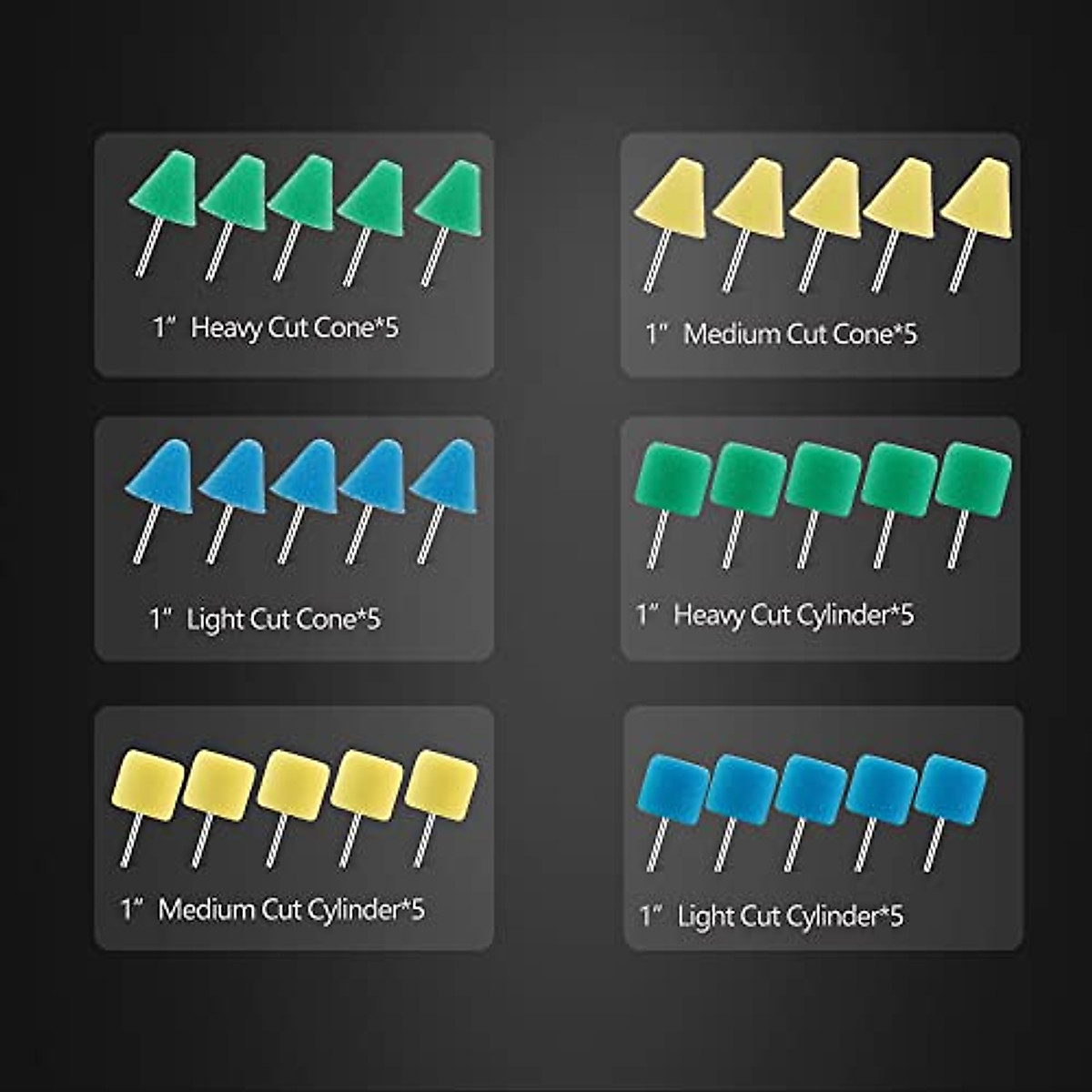 Mini Buffing Polishing Pads, 30Pcs Mini Detail Polishing balls Use On Rotary Tools,Cordless electric drill, Small area Polisher Tool for Tight Area Detailing Polishing Waxing And Sealing Glaze -MNPC30